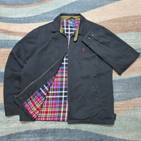 Ralph Lauren | Jackets & Coats | Vtg Polo Ralph Lauren Full Zip Black ...